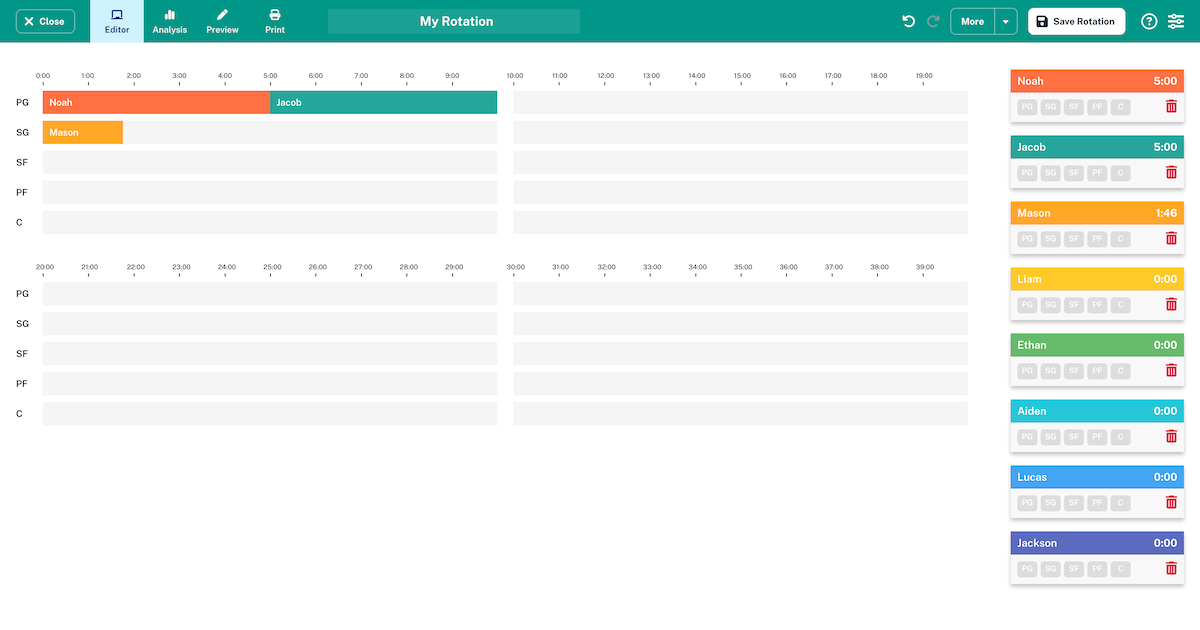 Basketball Rotation Spreadsheet Kings Academy Basketball Schedule